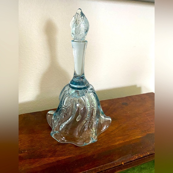 Fenton | Accents | Vintage Fenton Blue Glass Bell | Poshmark